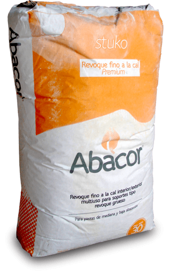 Stuko Abacor revoque fino a la cal interior exterior para revoque grueso